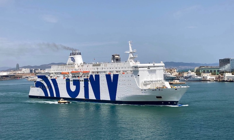 “GNV Blu”, ex “SNAV Adriático”, reaparece en Barcelona » Puente de ...